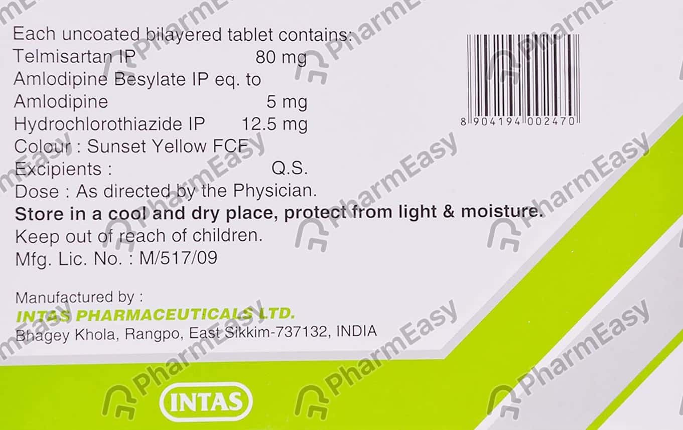 Tah 80mg Strip Of 15 Tablets: Uses, Side Effects, Price & Dosage ...