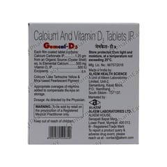 Buy Gemcal D3 Strip Of 15 Tablets Online at Flat 18% OFF* | PharmEasy