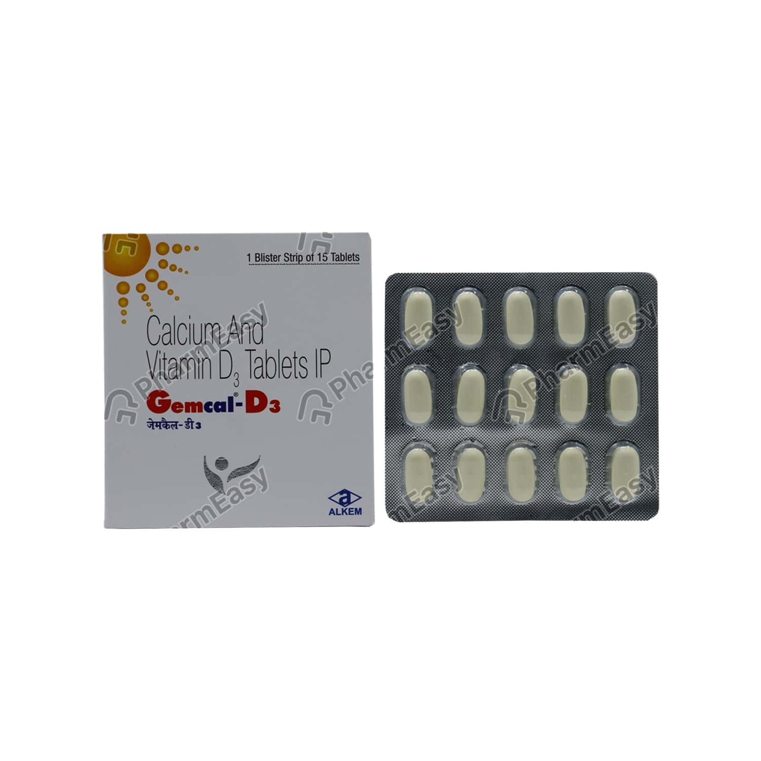 Buy Gemcal D3 Strip Of 15 Tablets Online at Flat 18% OFF* | PharmEasy