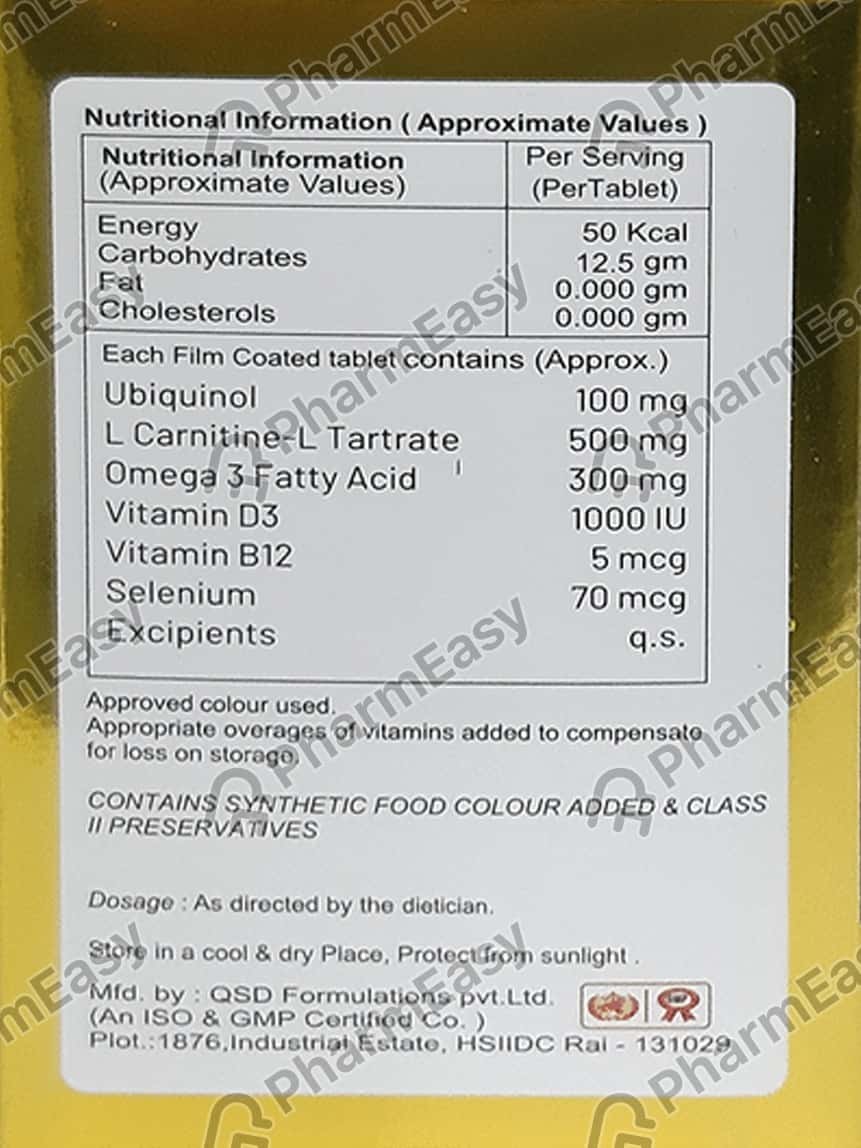 Buy Qtfice Gold Strip Of 10 Tablets Online at Flat 15% OFF | PharmEasy