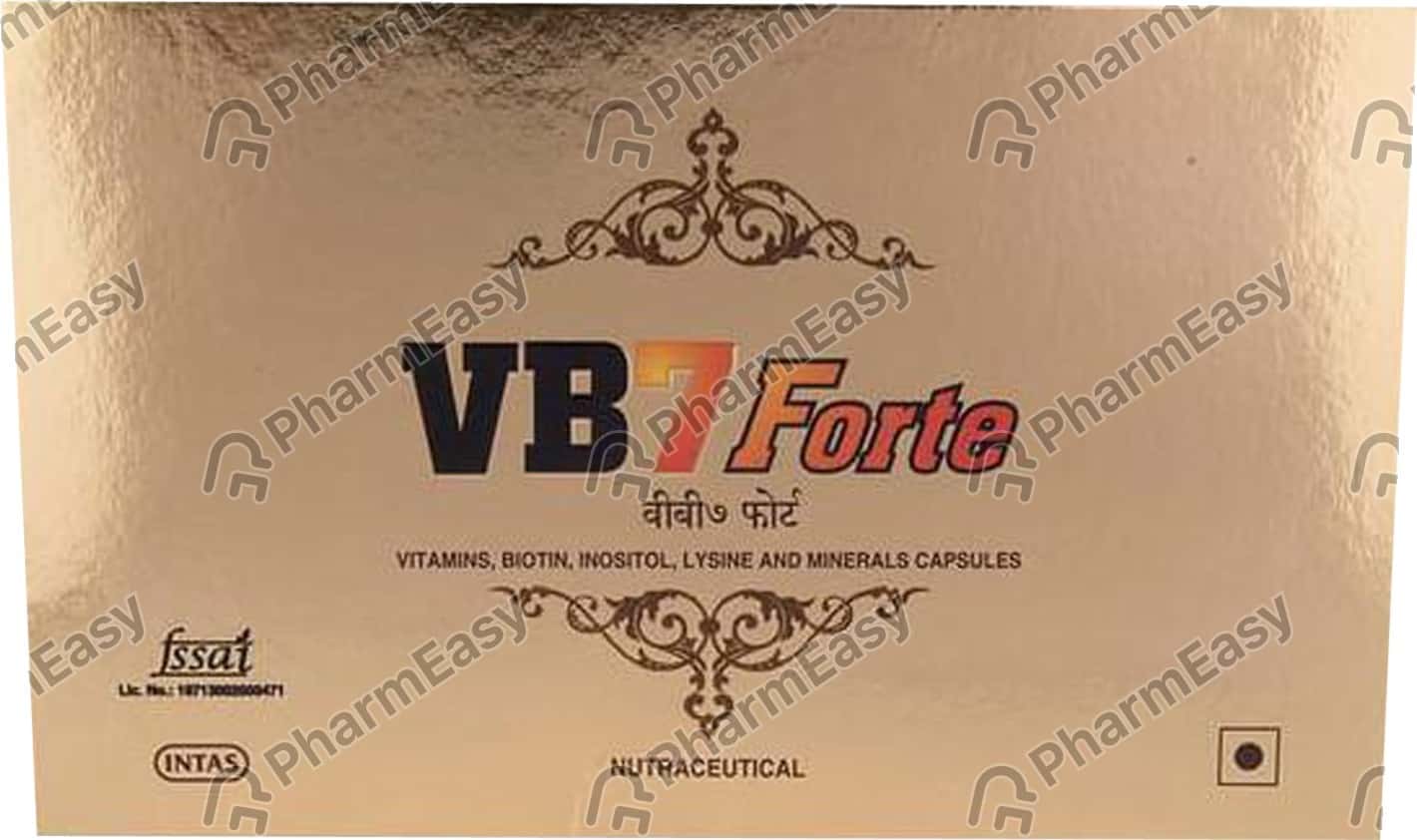 Buy Vb7 Forte Chocolate Flavour Strip Of 10 Tablets Online at Flat 15% ...