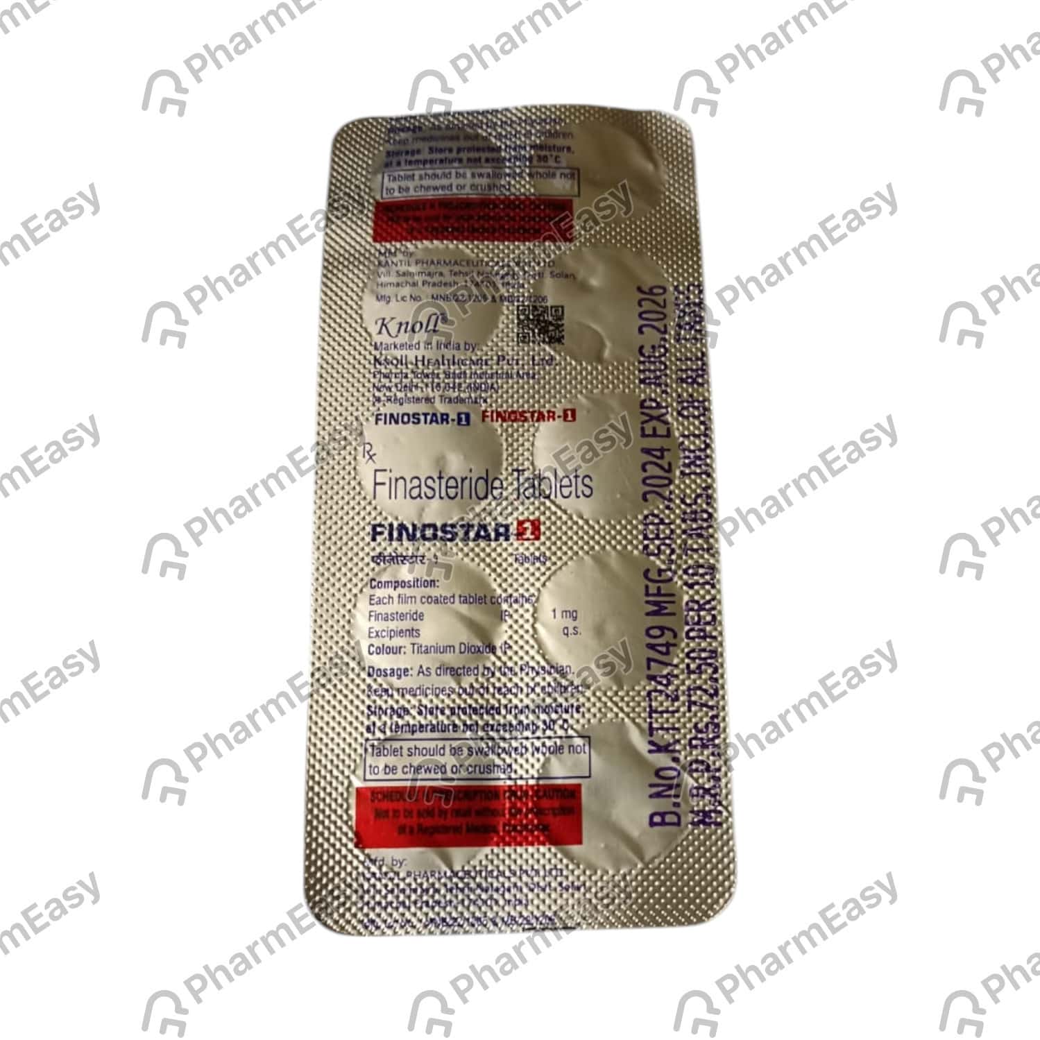 Finostar 1 MG Tablet (10): Uses, Side Effects, Price & Dosage | PharmEasy