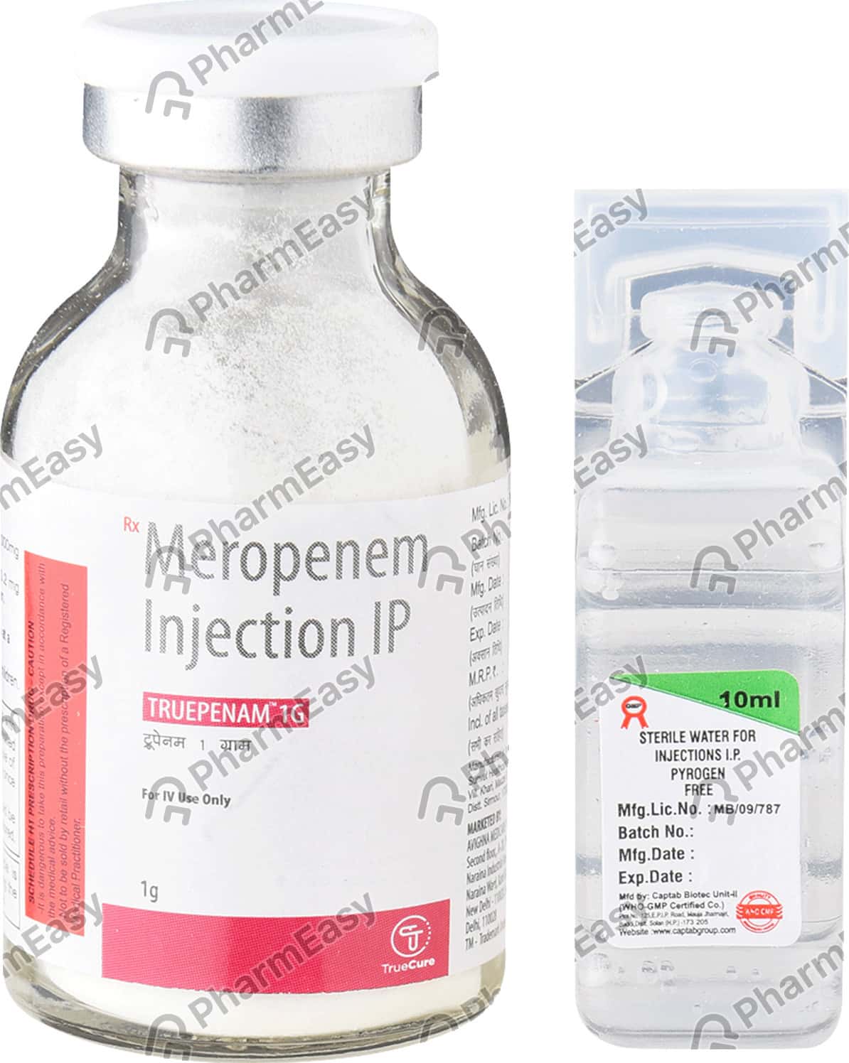 Truepenam 1000 MG Powder For Injection (1): Uses, Side Effects, Price ...