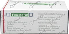 Febutaz 40 MG Tablet (15): Uses, Side Effects, Price & Dosage | PharmEasy