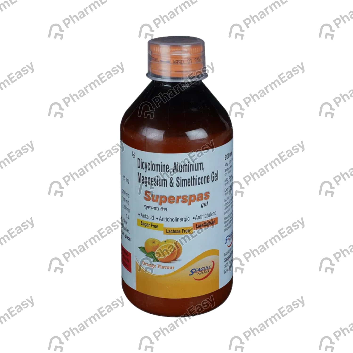 Superspas Orange Flavour Sugar Free Bottle Of 200ml Gel: Uses, Side ...