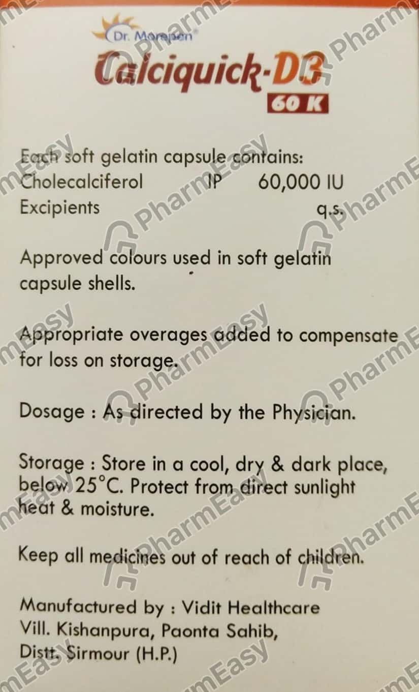 Nano D3 60000 IU Oral Solution (5): Uses, Side Effects, Price, Dosage & Composition | PharmEasy