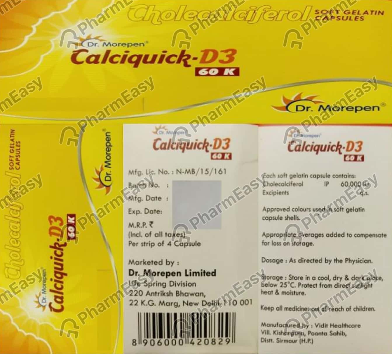 Calciquick D3 Nano 60000 IU Oral Solution (5): Uses, Side Effects, Price, Dosage & Composition ...
