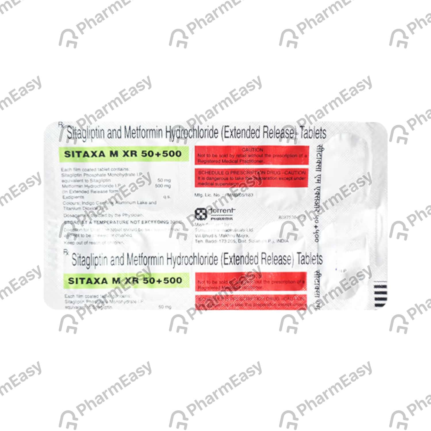 Sitaxa M Xr 50/500mg Strip Of 10 Tablets: Uses, Side Effects, Price ...