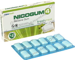 Nicogum 4 MG Chewing Gum (12): Uses, Side Effects, Price & Dosage ...