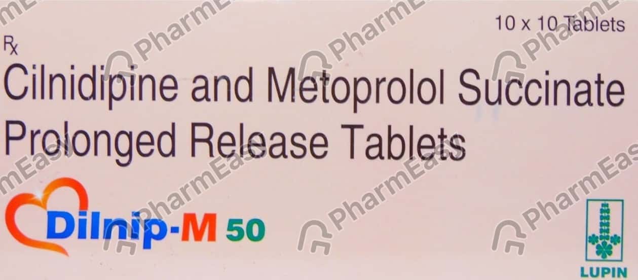 Dilnip M 50mg Strip Of 10 Tablets: Uses, Side Effects, Price & Dosage ...