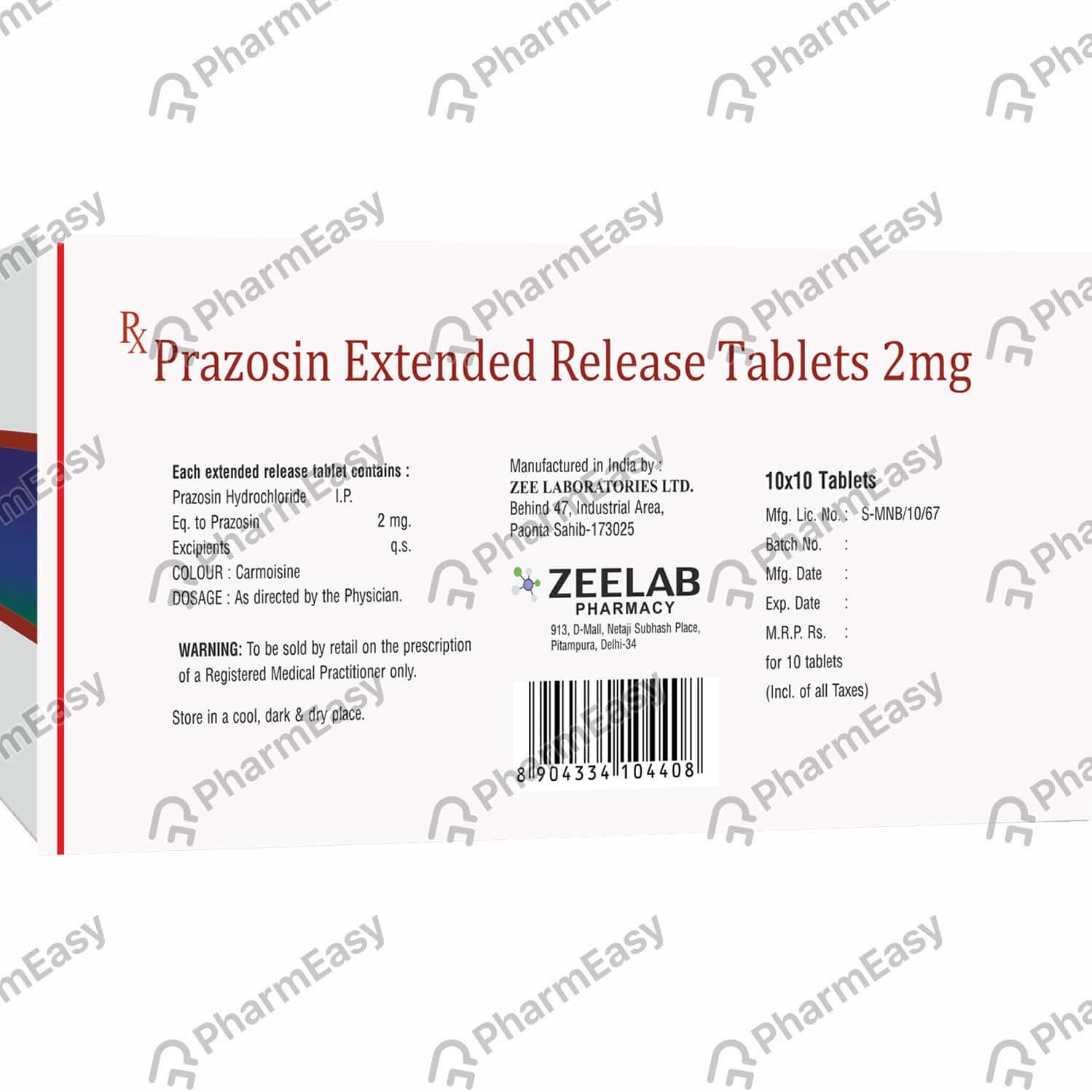 Buy Zosimin Er 2 MG Tablet (10) Online at Flat 15% OFF | PharmEasy