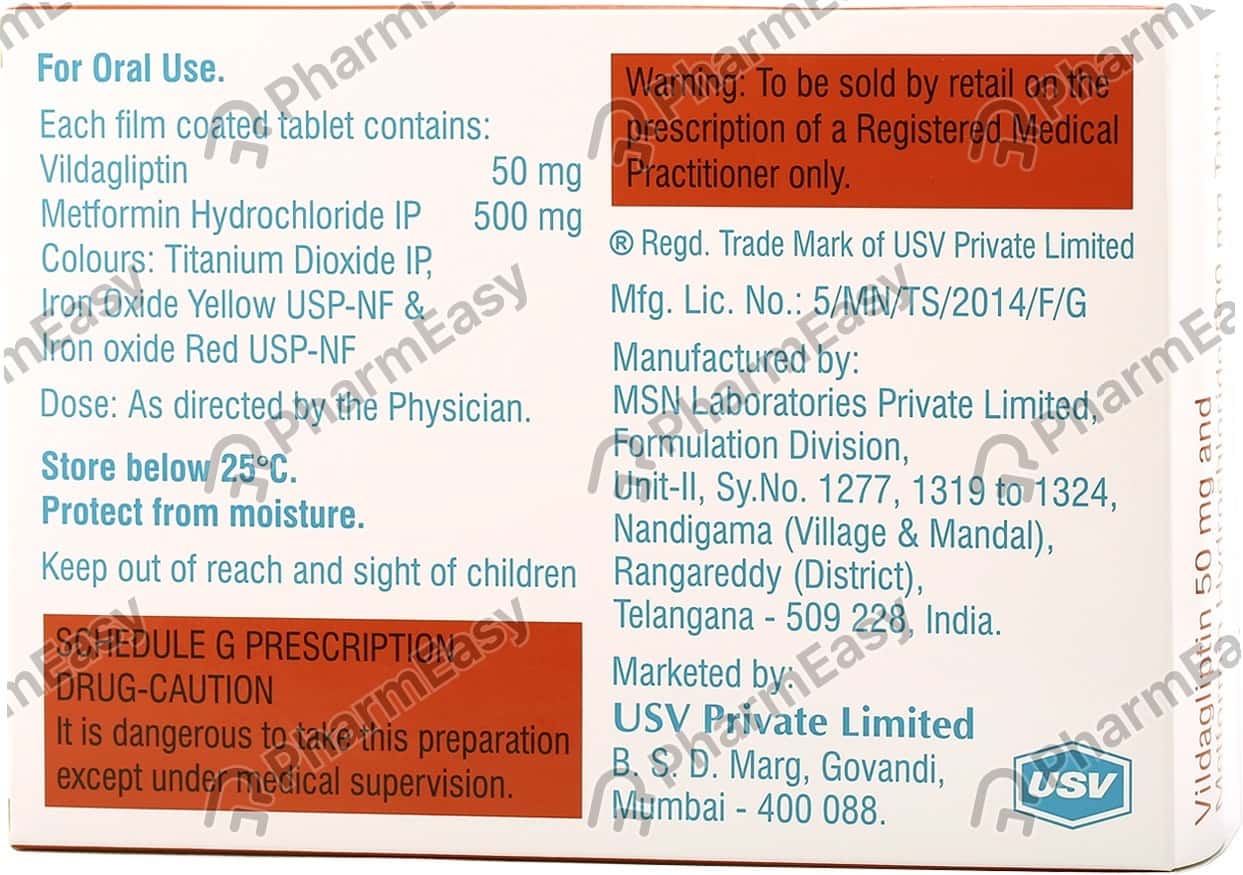 Jalra M 50/500mg Strip Of 15 Tablets: Uses, Side Effects, Price ...