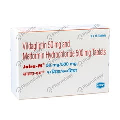 Buy Jalra M 50/500mg Tablet 15'S Online at Flat 18% OFF* | PharmEasy