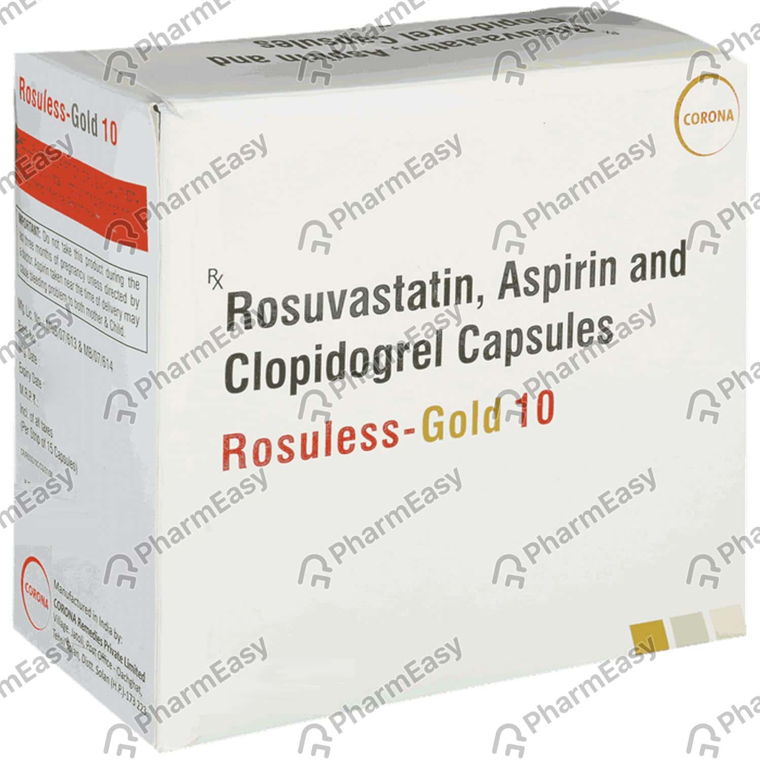 Rosuless Gold 10mg Strip Of 15 Capsules: Uses, Side Effects, Price ...