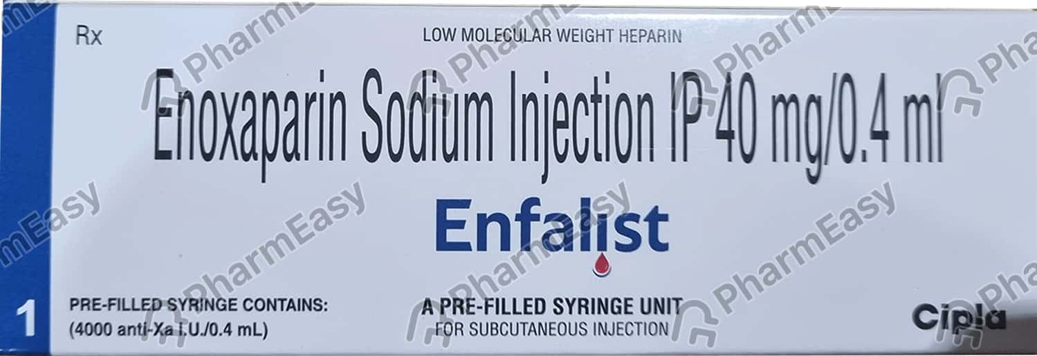 Enfalist 40 MG/0.4ML Injection (0.4): Uses, Side Effects, Price ...