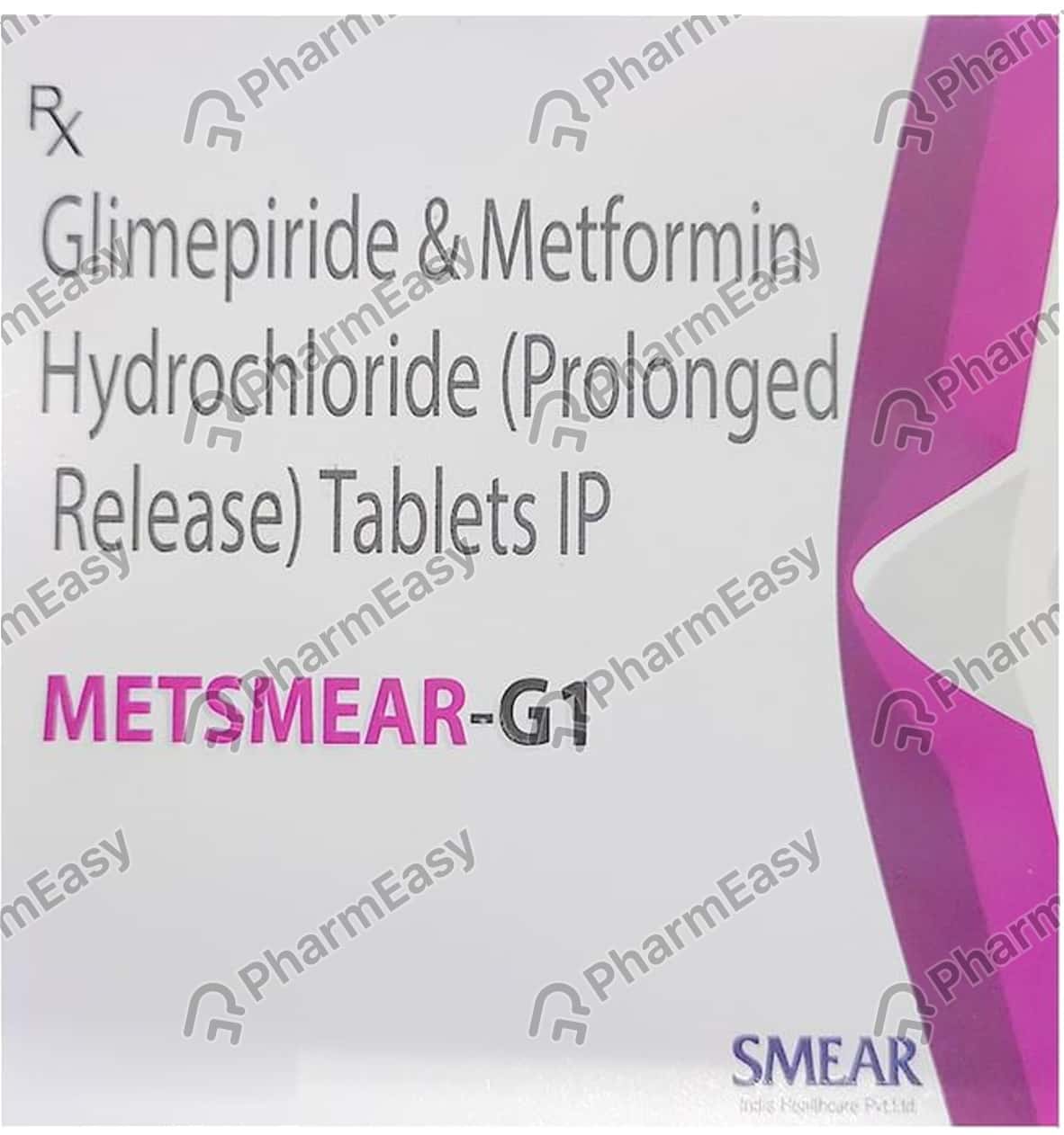 Metsmear G 1/500mg Strip Of 10 Tablets: Uses, Side Effects, Price ...