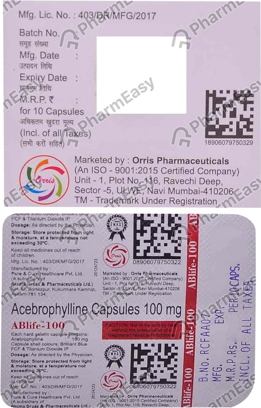Ablife 100 MG Capsule (10): Uses, Side Effects, Price & Dosage | PharmEasy
