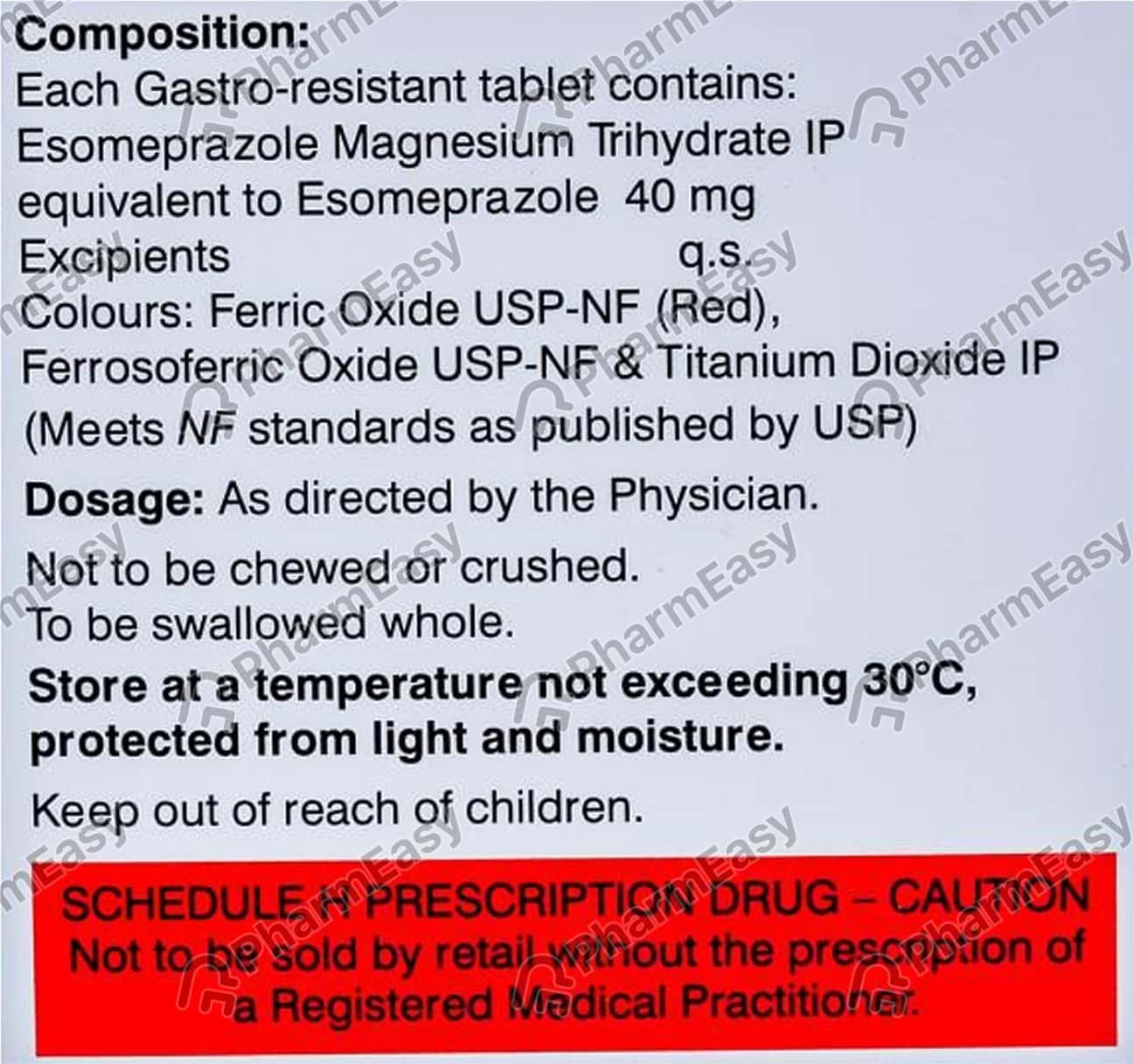 Chexid 40 MG Tablet (10): Uses, Side Effects, Price & Dosage | PharmEasy