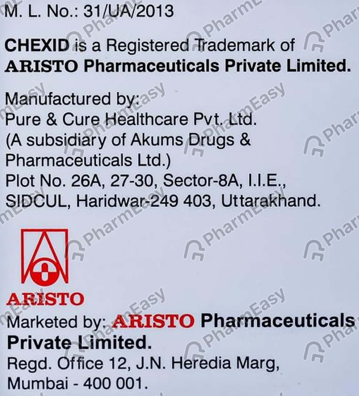 Chexid 40 MG Tablet (10): Uses, Side Effects, Price & Dosage | PharmEasy
