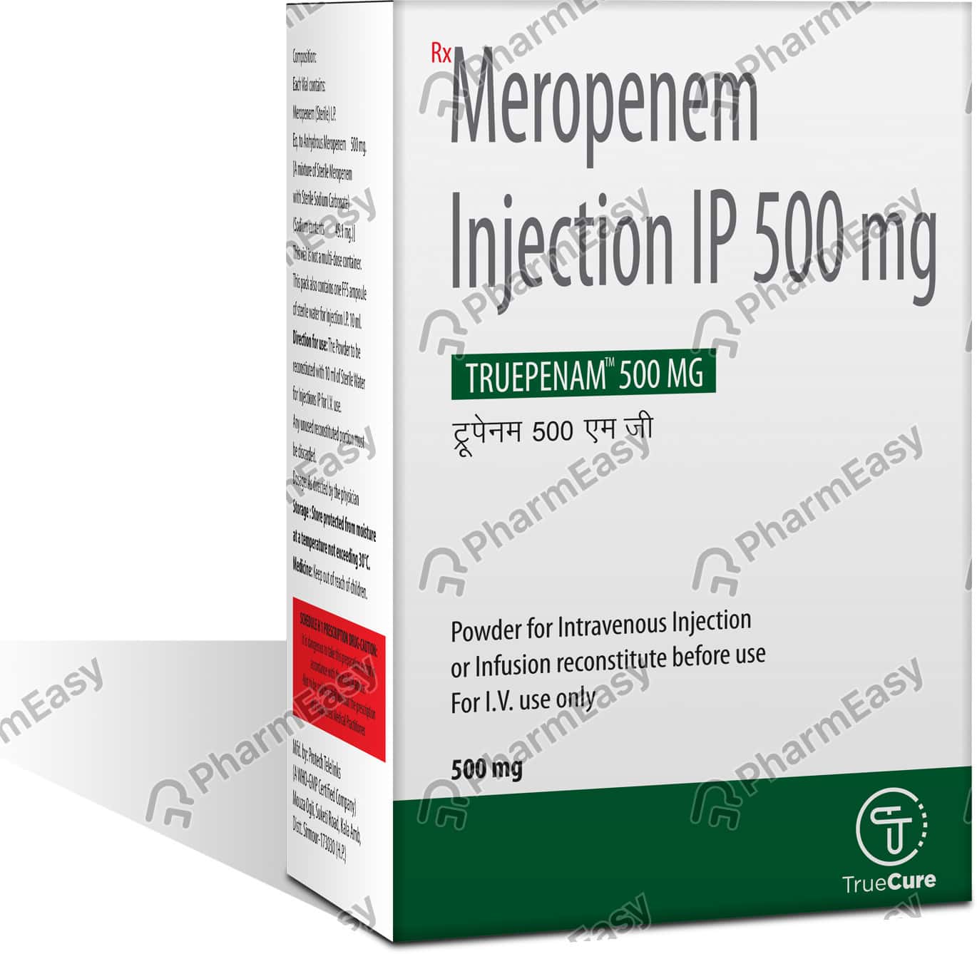 Truepenam 500 MG Powder For Injection (10): Uses, Side Effects, Price ...