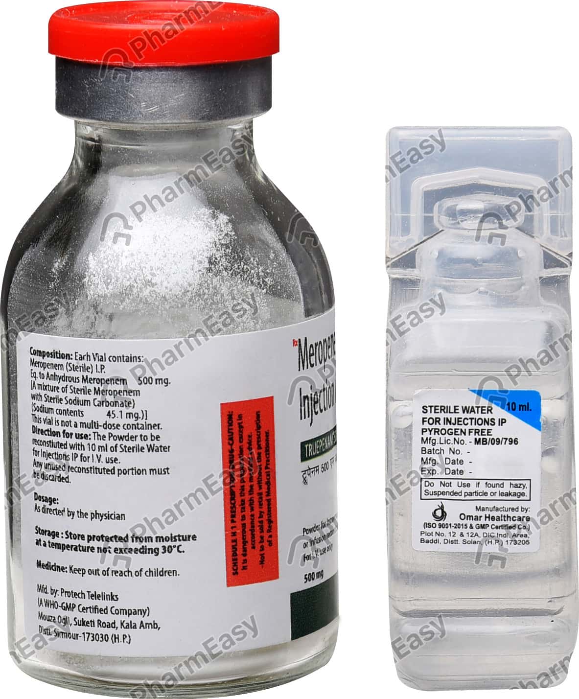 Truepenam 500 MG Powder For Injection (10): Uses, Side Effects, Price ...