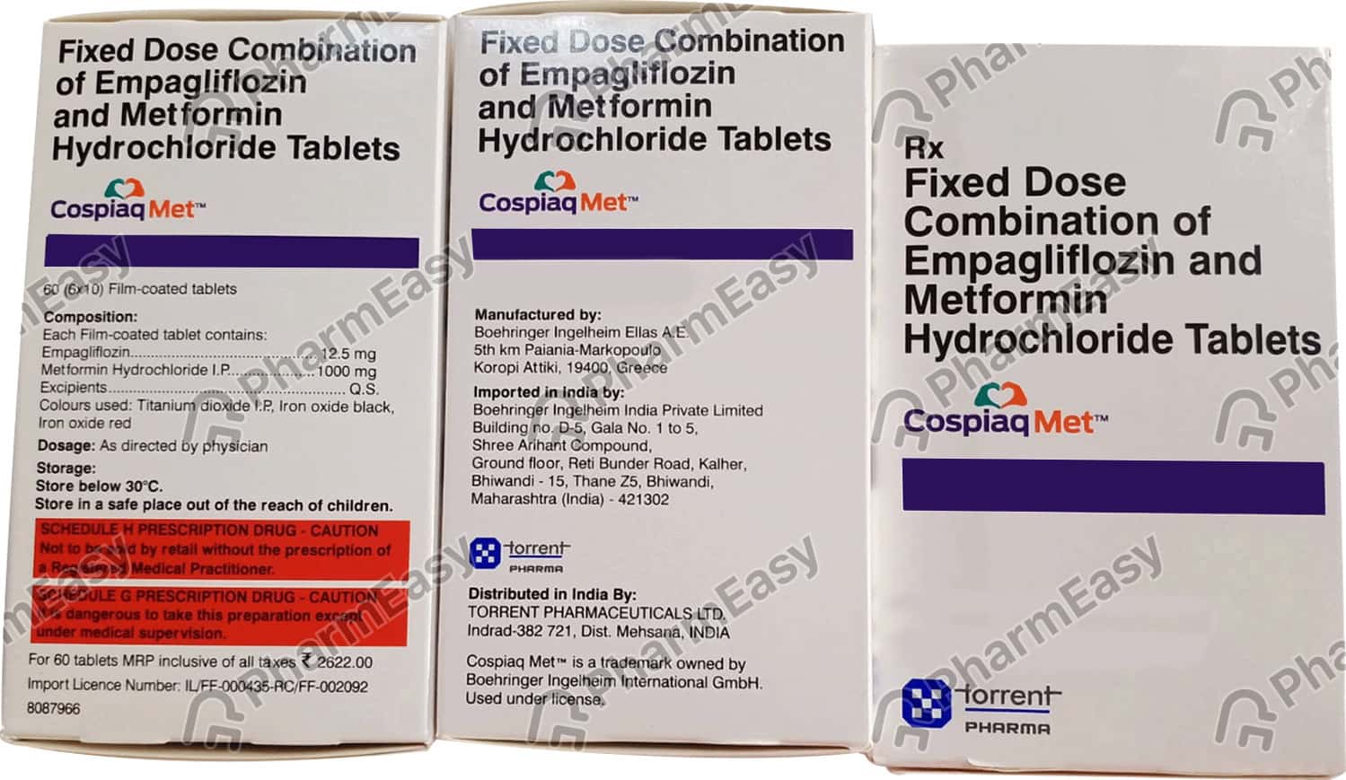 Cospiaq Met 12.5/1000mg Strip Of 10 Tablets: Uses, Side Effects, Price ...