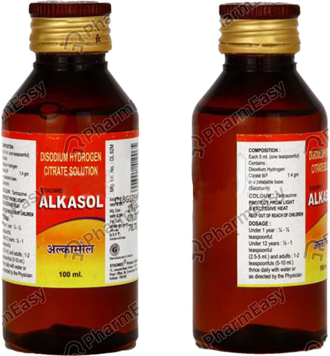 Alkasol 1.4 G Syrup (100): Uses, Side Effects, Price & Dosage | PharmEasy