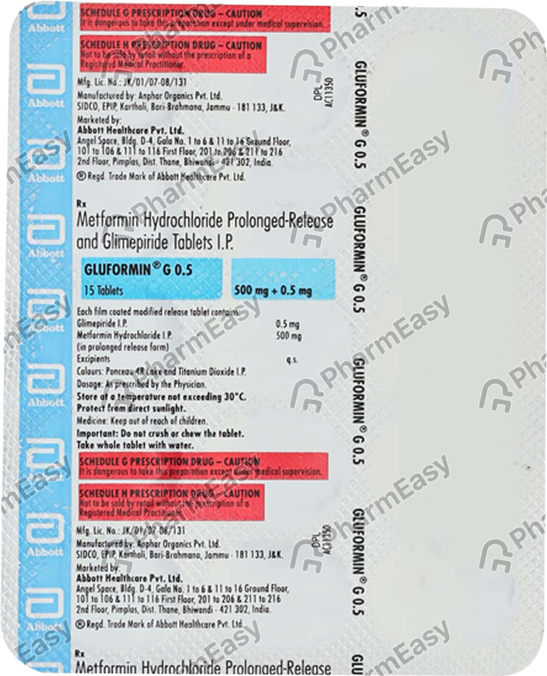 Semi Amaryl M Strip Of 10 Tablets: Uses, Side Effects, Price & Dosage | PharmEasy