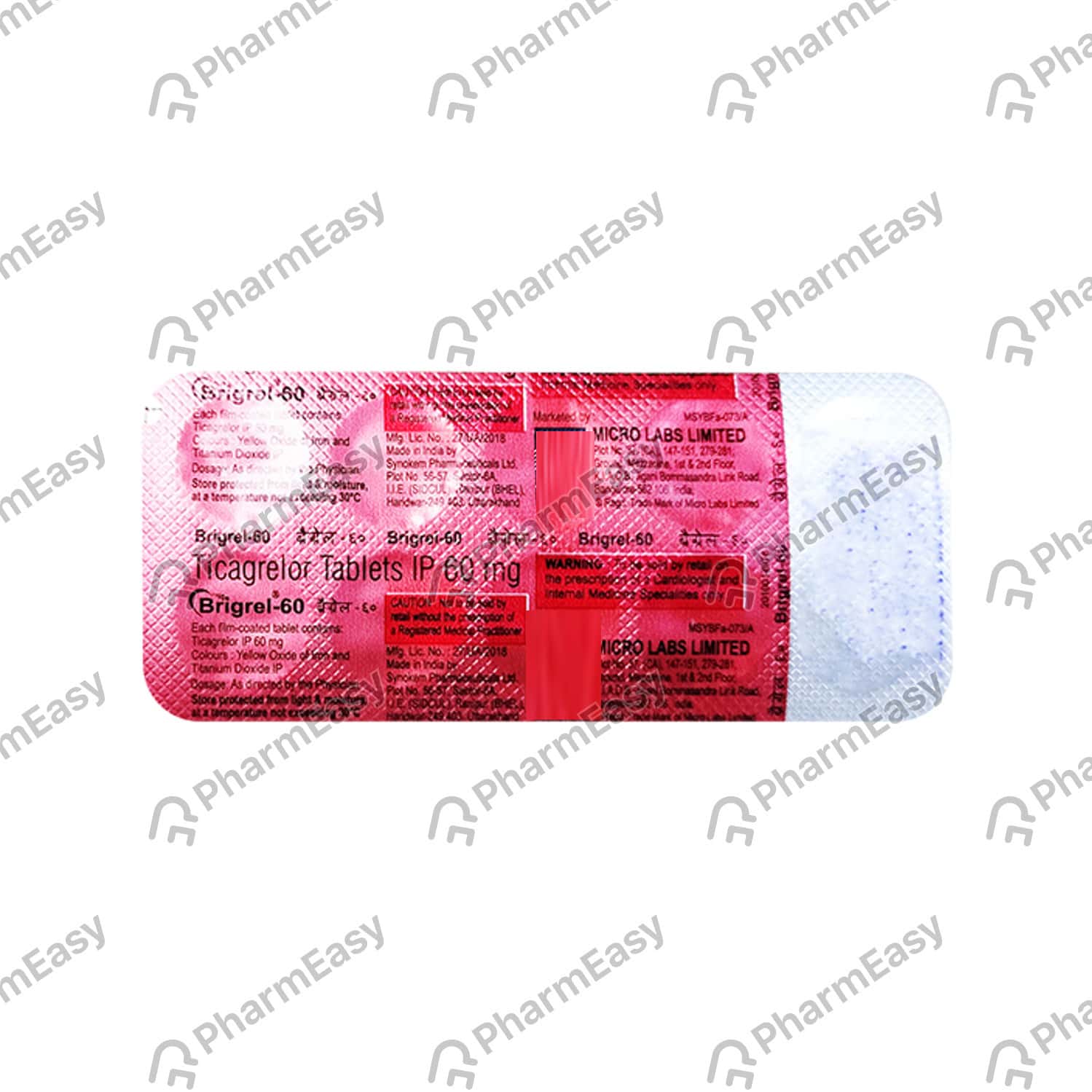 Brigrel 60 MG Tablet (10): Uses, Side Effects, Price & Dosage | PharmEasy