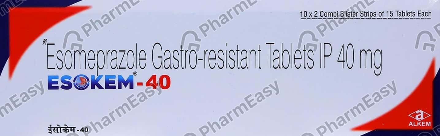 Esokem 40 MG Tablet (15): Uses, Side Effects, Price & Dosage | PharmEasy