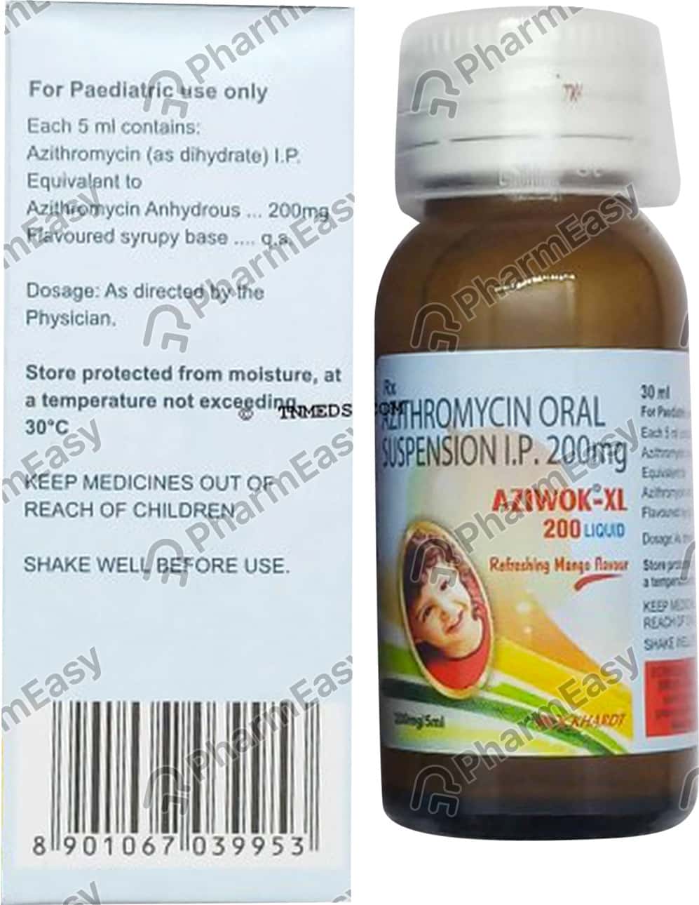 Aziwok Xl 200 MG/5ML Oral Liquid (30): Uses, Side Effects, Price ...