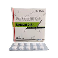 Buy Nebivol 2.5 MG Tablet (10) Online at Flat 18% OFF* | PharmEasy