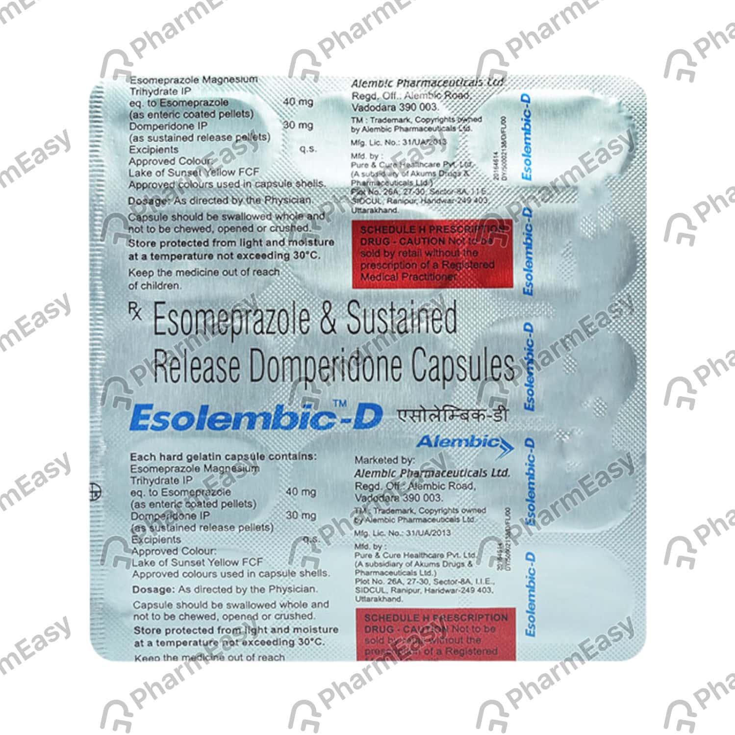 Esolembic D Strip Of 15 Capsules: Uses, Side Effects, Price & Dosage ...