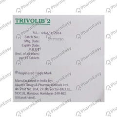 Trivolib 2mg Strip Of 15 Tablets: Uses, Side Effects, Price & Dosage ...