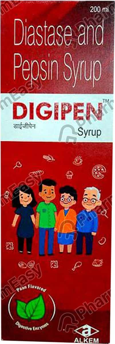 Digipen Paan Flavour Bottle Of 200ml Syrup: Uses, Side Effects, Price ...