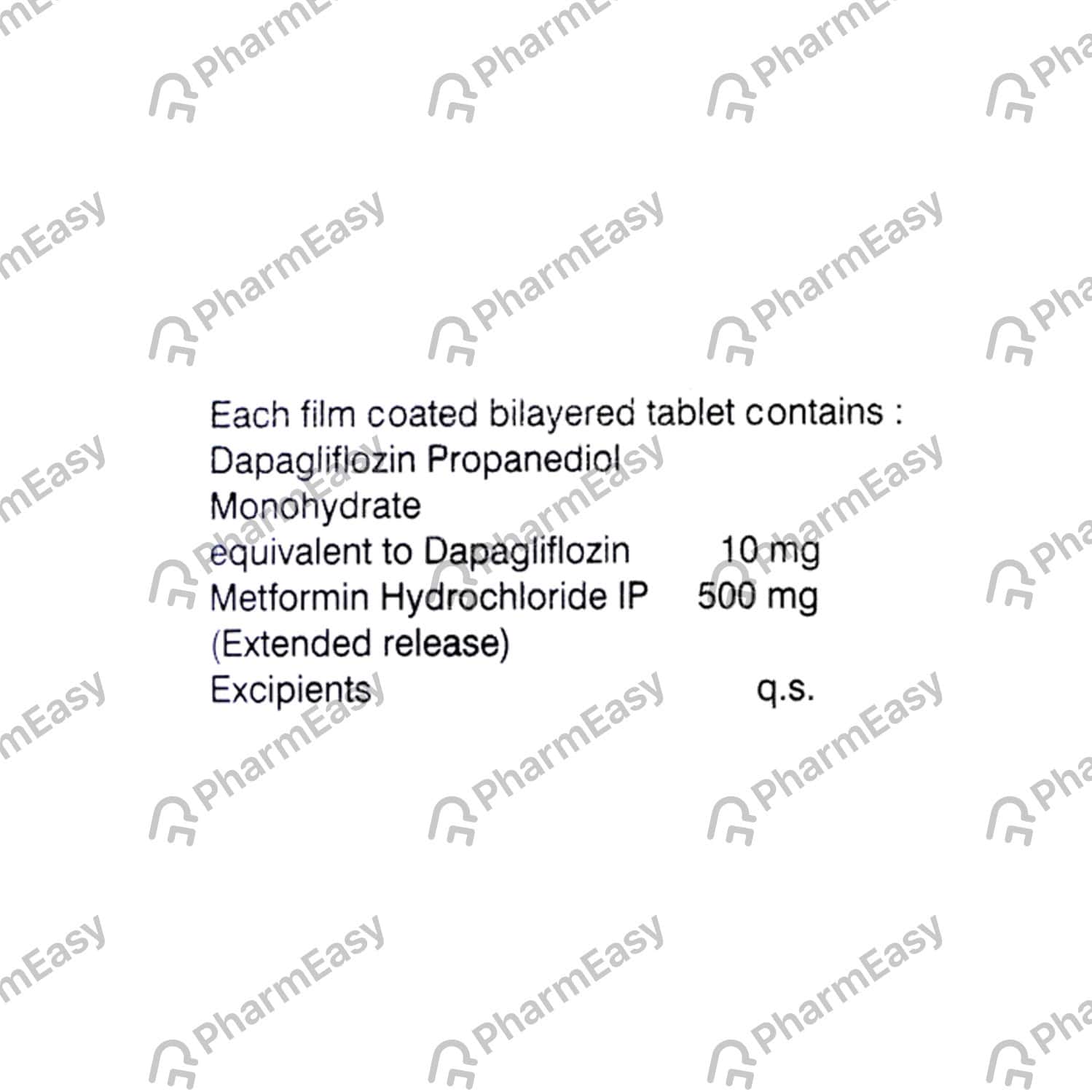 Dapagold M 10/500mg Strip Of 15 Tablets: Uses, Side Effects, Price ...