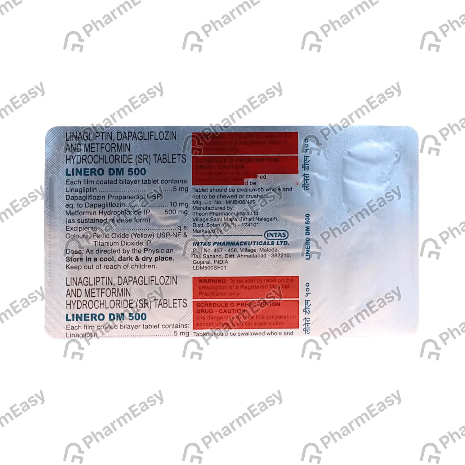 Linero-DM 500 Tablet: Uses, Side-effects, Price, Dosage & More Info ...