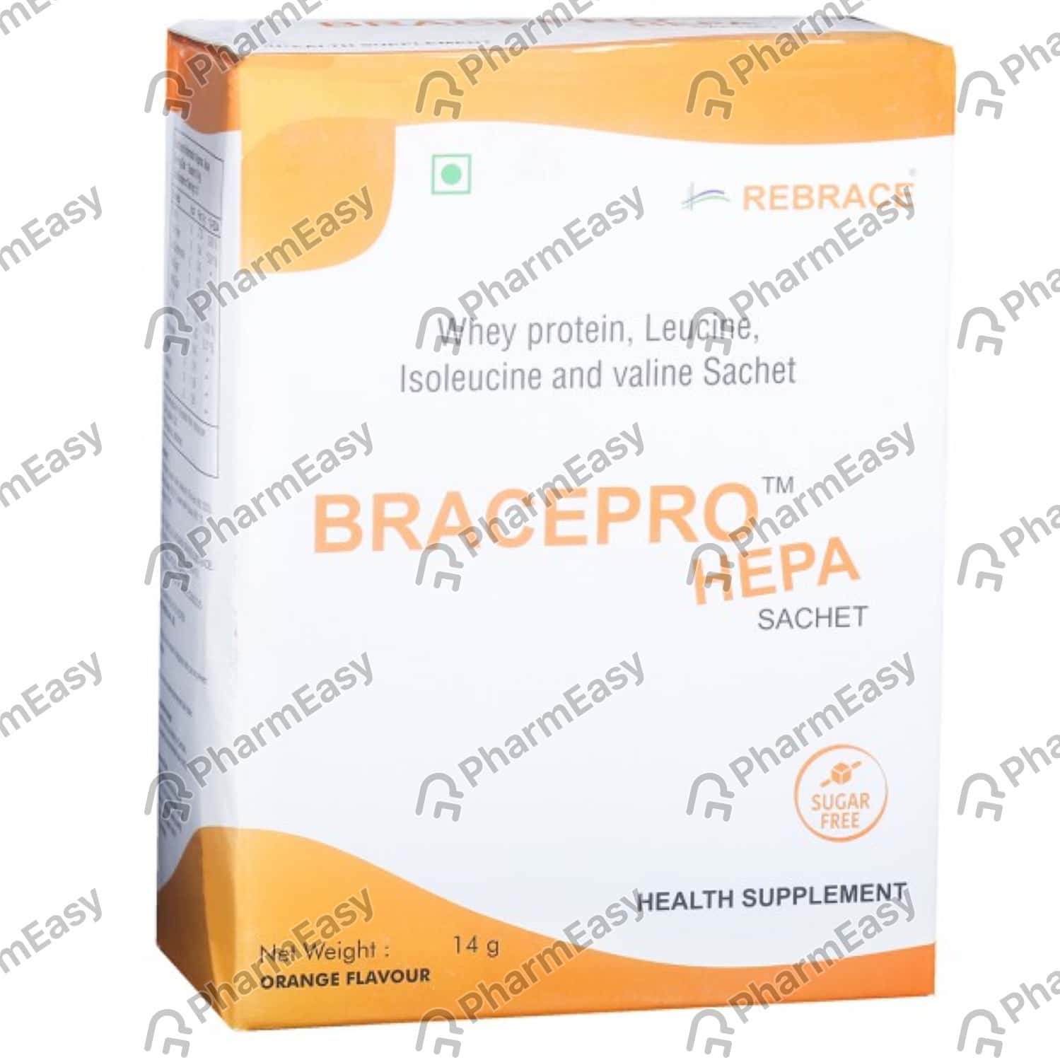 Buy Bracepro Hepa Orange Flavour Sugar Free Sachet Of 12gm Oral Powder ...