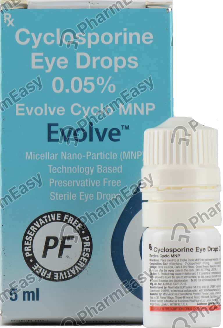 Evolve 0.05 % Eye Drop (5): Uses, Side Effects, Price & Dosage | PharmEasy