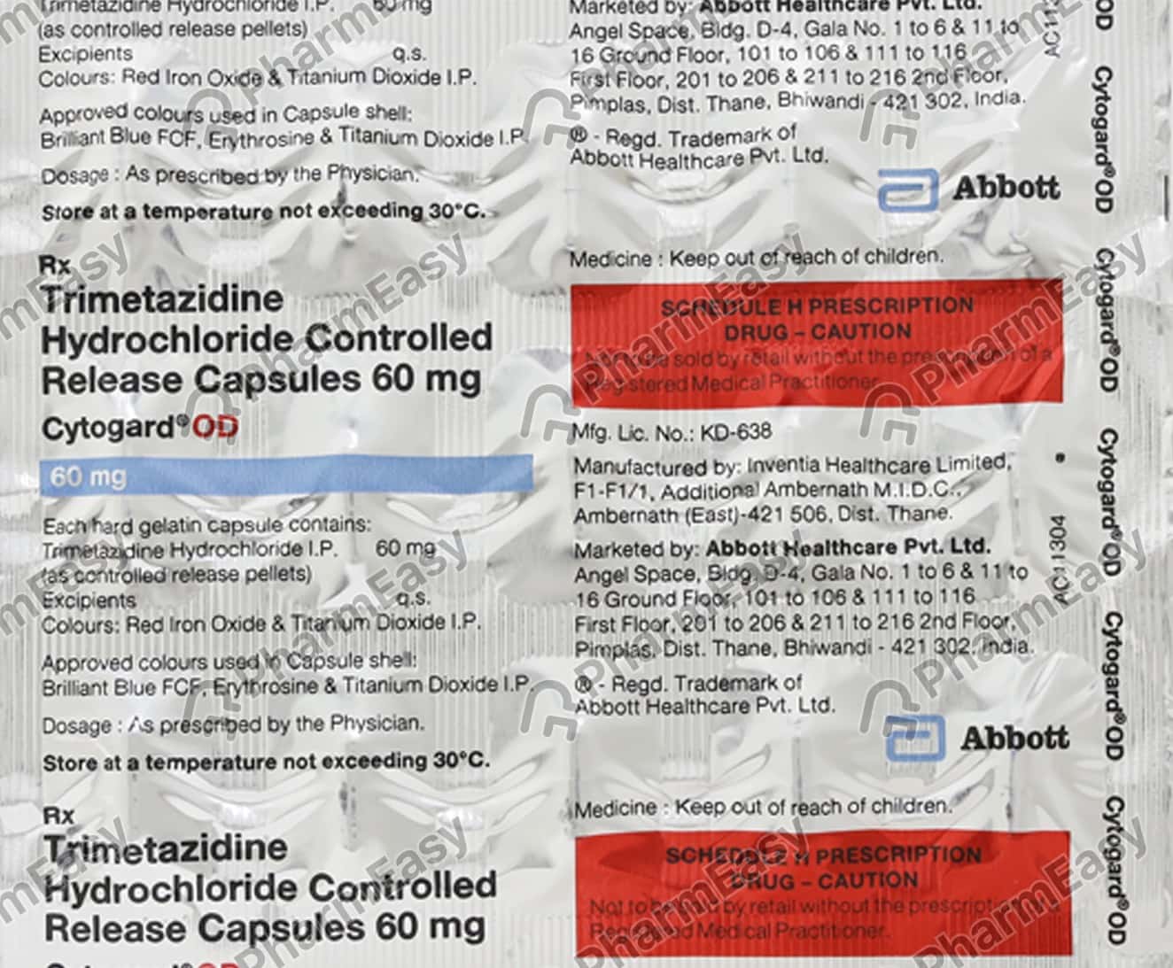 Cytogard Od 60 MG Capsule (15): Uses, Side Effects, Price & Dosage | PharmEasy