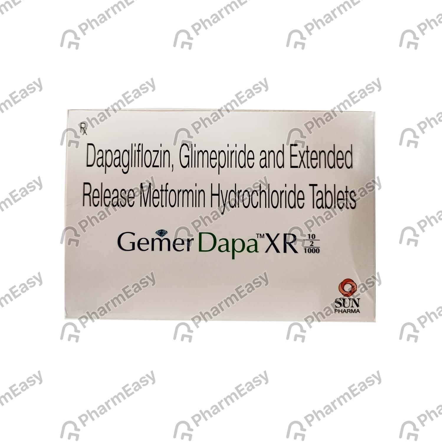 Gemer Dapa Xr 10/2/1000mg Strip Of 7 Tablets: Uses, Side Effects, Price ...