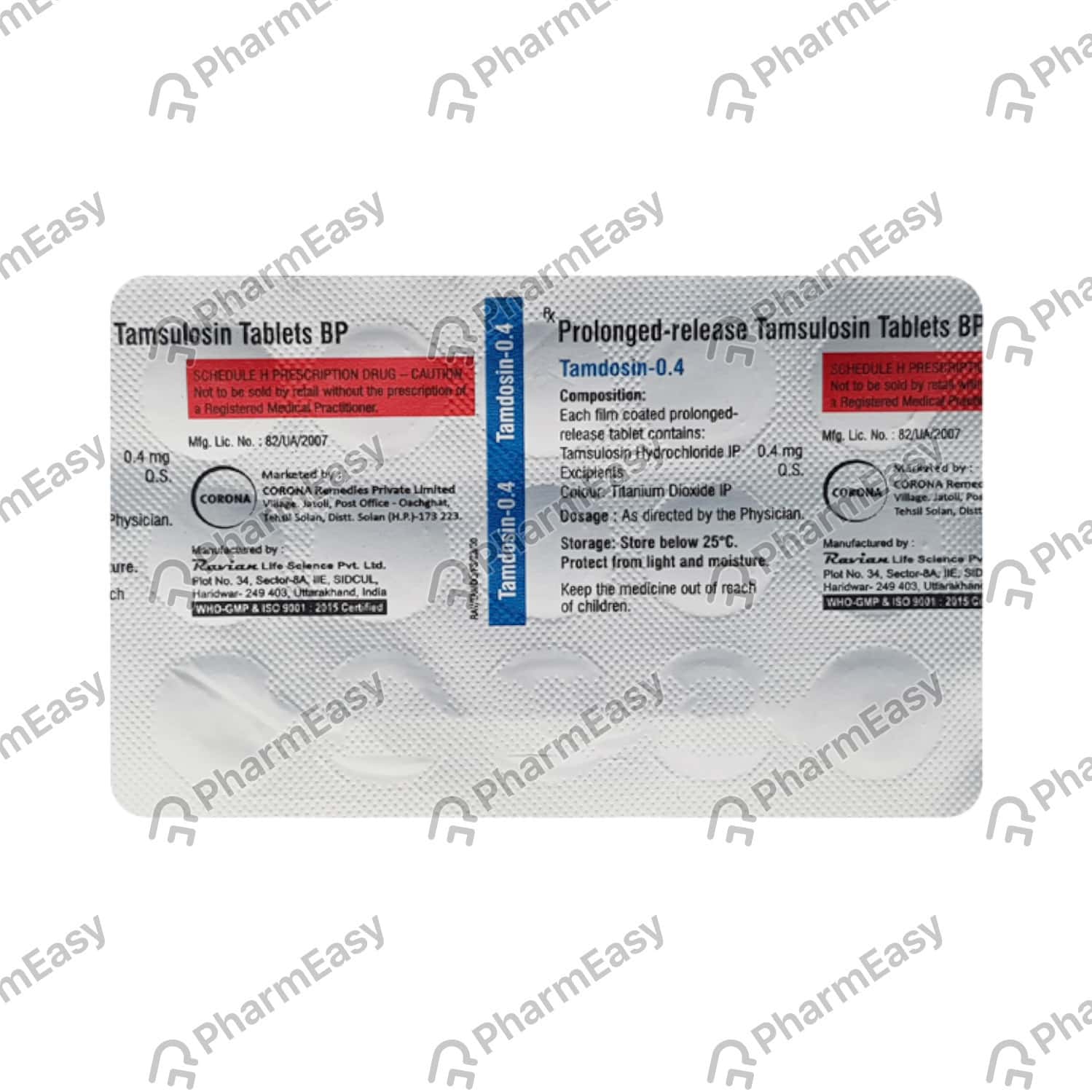 Buy Tamdosin 0.4 MG Tablet (15) Online at Flat 15% OFF | PharmEasy
