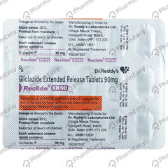 Reclide Xr 90 MG Tablet (15): Uses, Side Effects, Price & Dosage ...