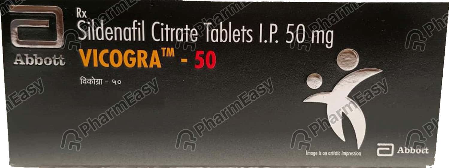 Vicogra 50 MG Tablet (4): Uses, Side Effects, Price & Dosage | PharmEasy