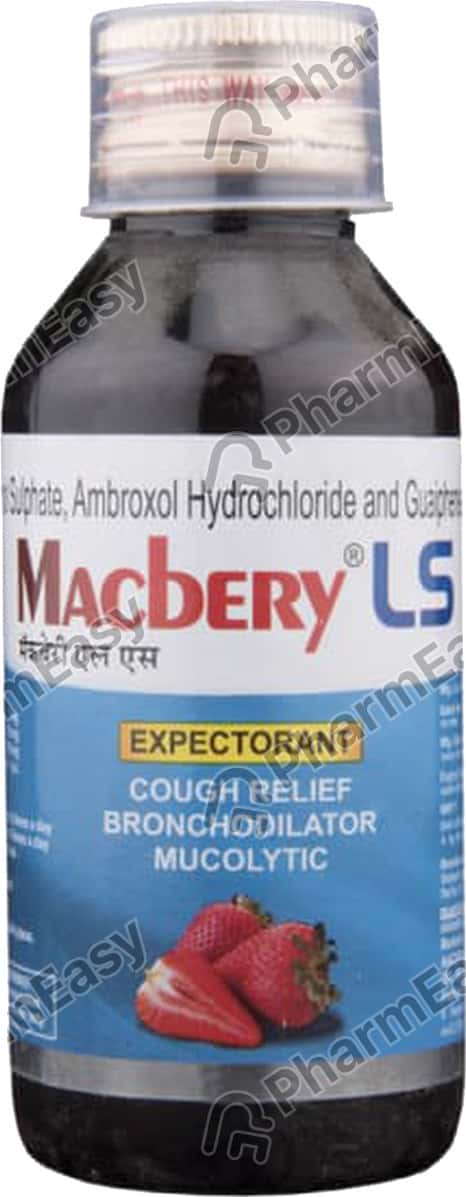 Macbery Ls Sugar Free Bottle Of 100ml Expectorant: Uses, Side Effects ...