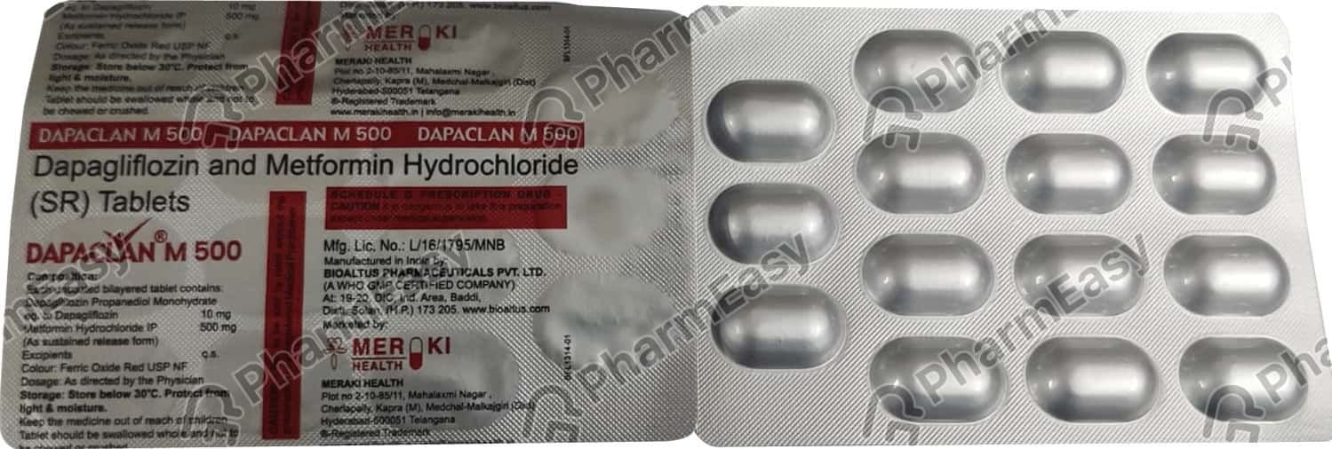 Buy Dapaclan M 500mg Strip Of 15 Tablets Online at Flat 15% OFF | PharmEasy