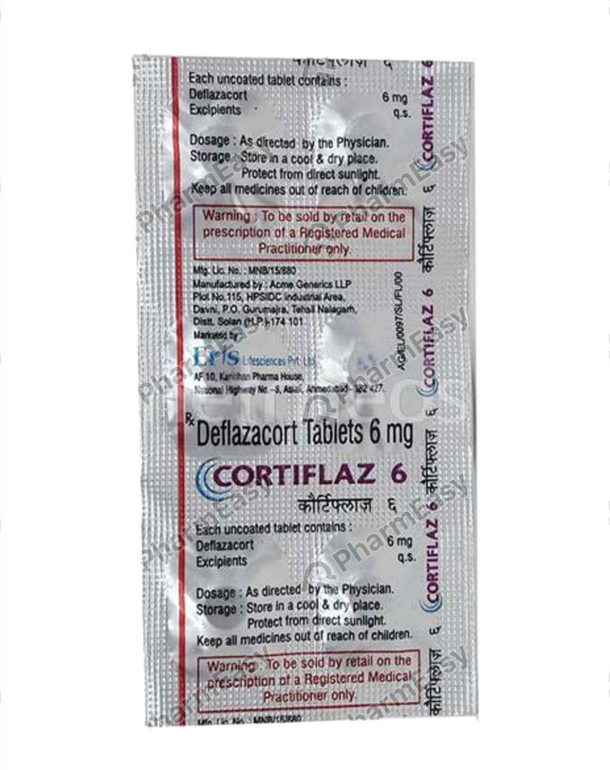 Cortiflaz 6 MG Tablet (10): Uses, Side Effects, Price & Dosage | PharmEasy