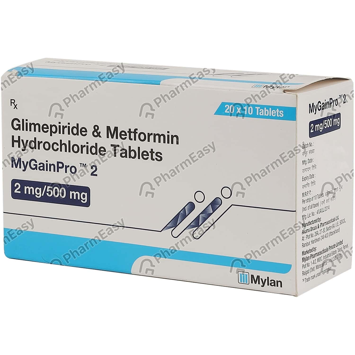 Mygain Pro 2mg Strip Of 10 Tablets: Uses, Side Effects, Price & Dosage ...