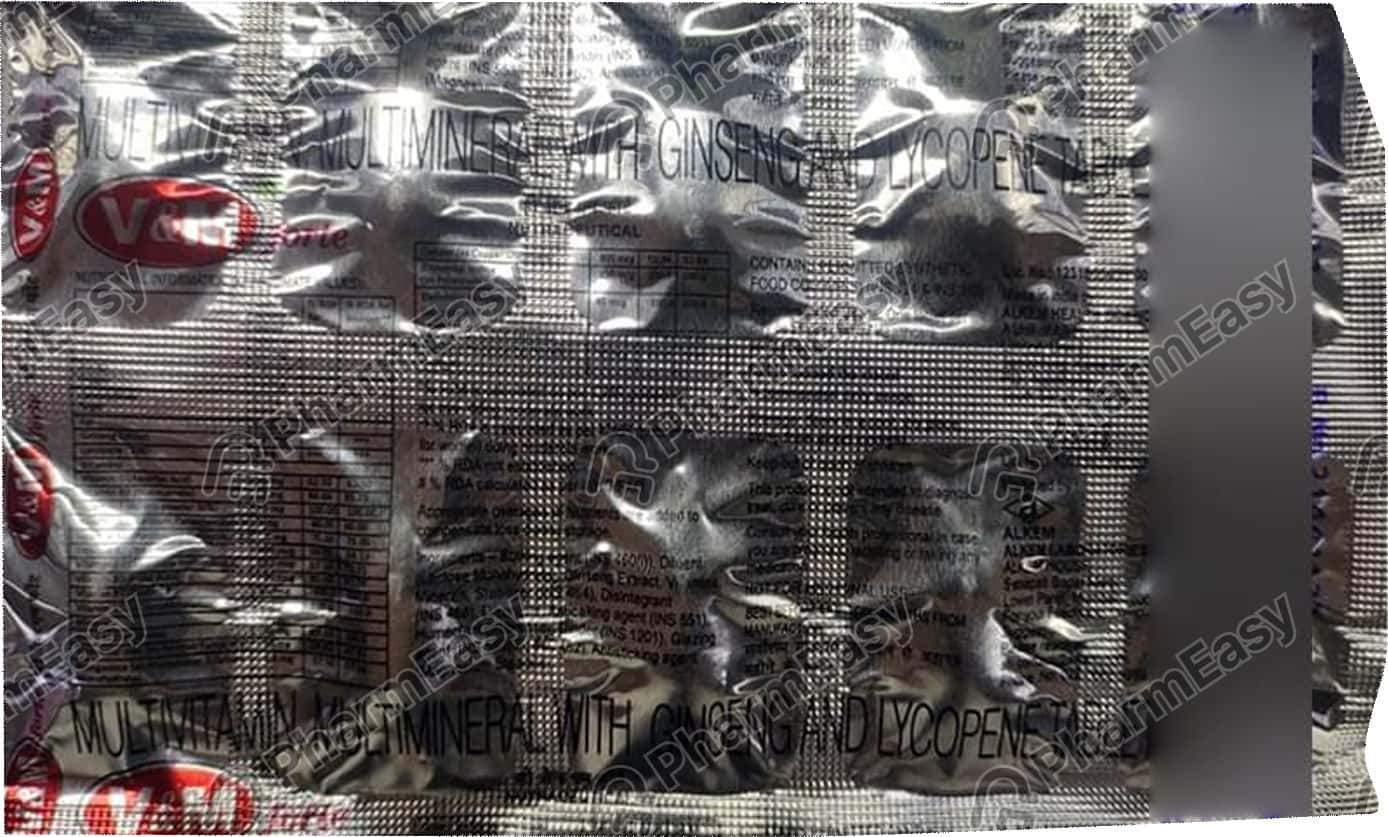 Buy V And M Forte Strip Of 10 Tablets Online at Flat 15% OFF | PharmEasy