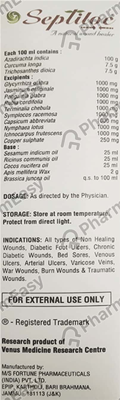 Buy SEPTILOC BOTTLE OF 100ML OIL Online & Get Upto 60% OFF at PharmEasy